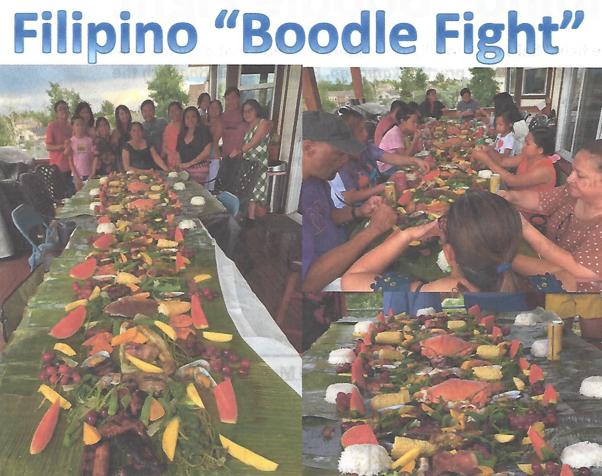 Filipino Boodle Fight - Golden Lotus Foundation